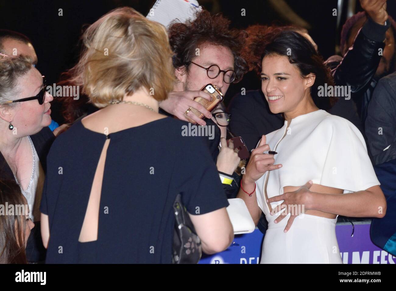 Michelle Rodriguez attending the European Premiere of 'Widows' and ...