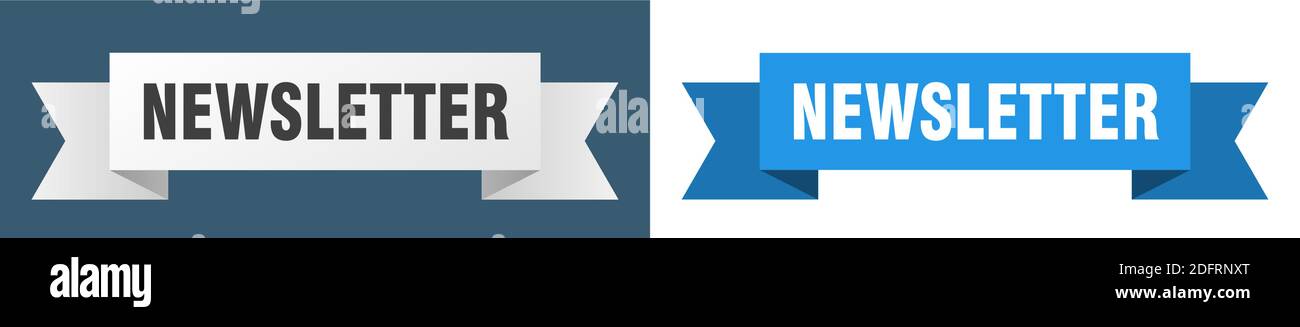 newsletter ribbon. newsletter isolated paper banner. sign Stock Vector ...