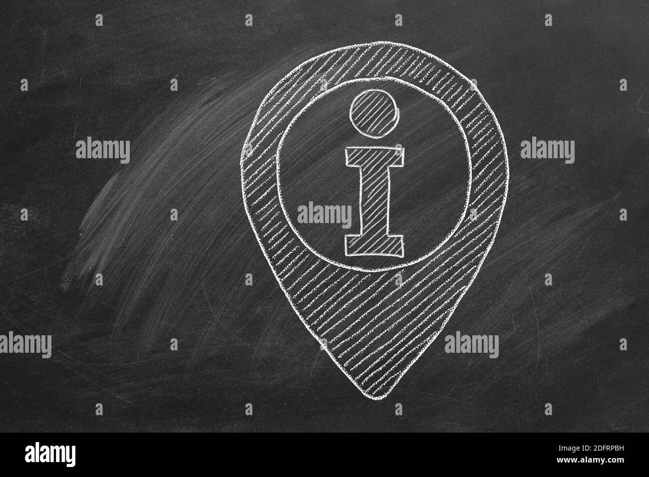Concept of info. Illustration on the blackboard Stock Photo - Alamy