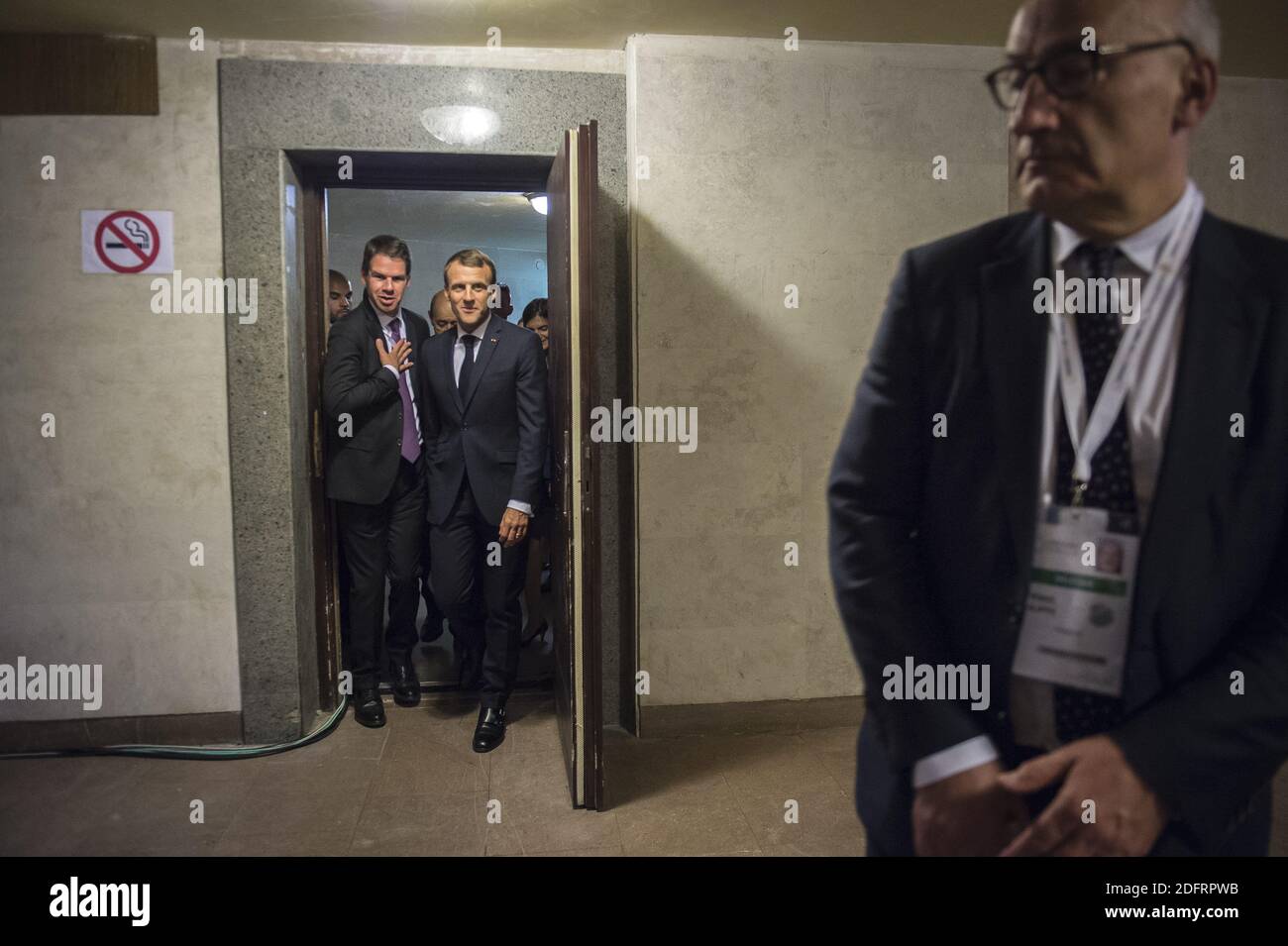 French President Emmanuel Macron leaves the 17th Francophone countries ...
