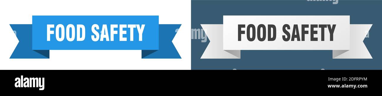 food safety ribbon. food safety isolated paper banner. sign Stock ...