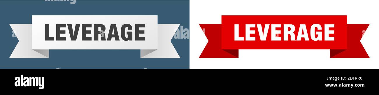 leverage ribbon. leverage isolated paper banner. sign Stock Vector ...