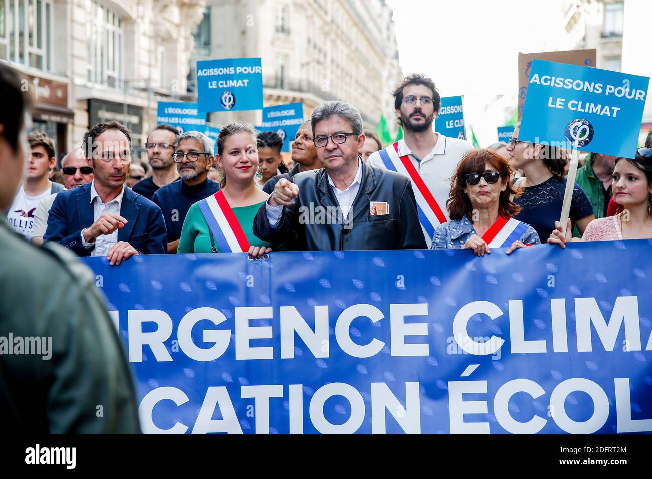 Jean-Luc-Melenchon at global mobilization on the street to show popular ...