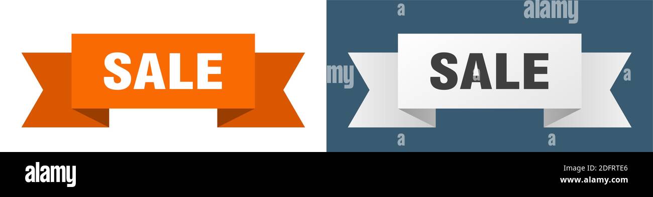 sale ribbon. sale isolated paper banner. sign Stock Vector Image & Art - Alamy