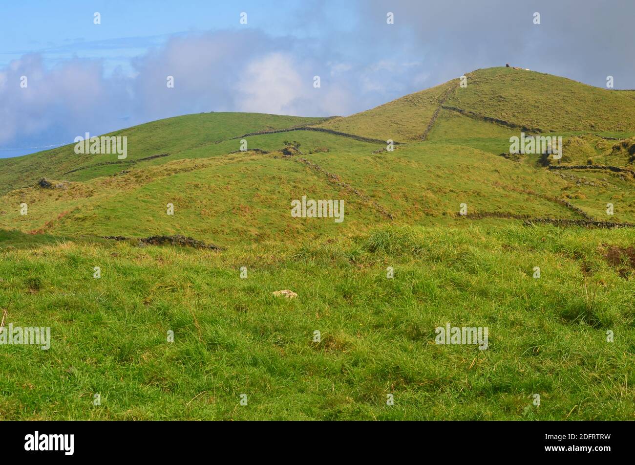 The high volcanic plateau of Pico island, Azores archipelago, Portugal ...