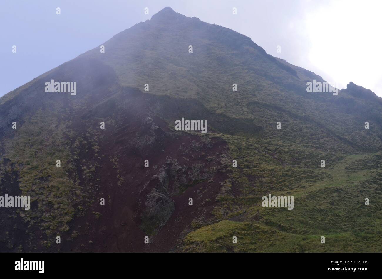 The high volcanic plateau of Pico island, Azores archipelago, Portugal ...