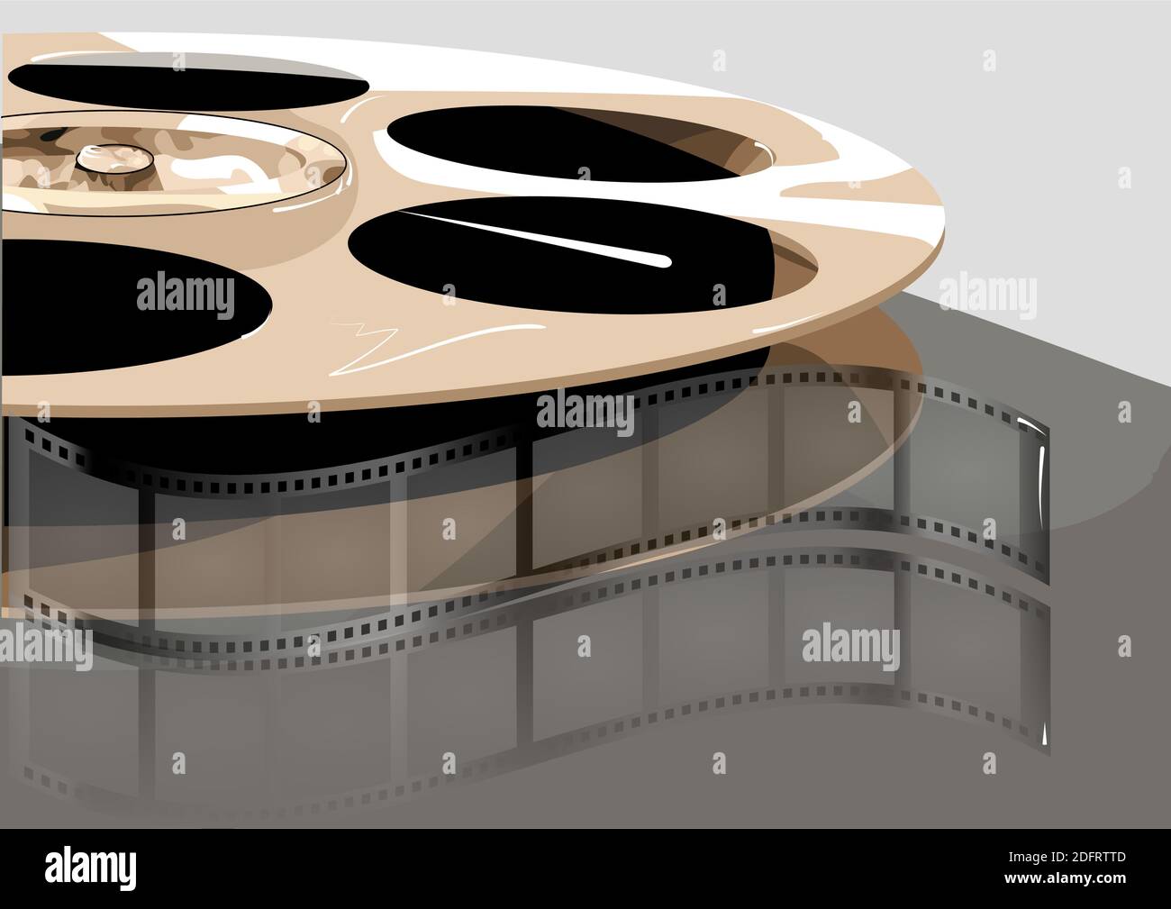 cinema background vector illustration with film roll Stock Vector Image ...