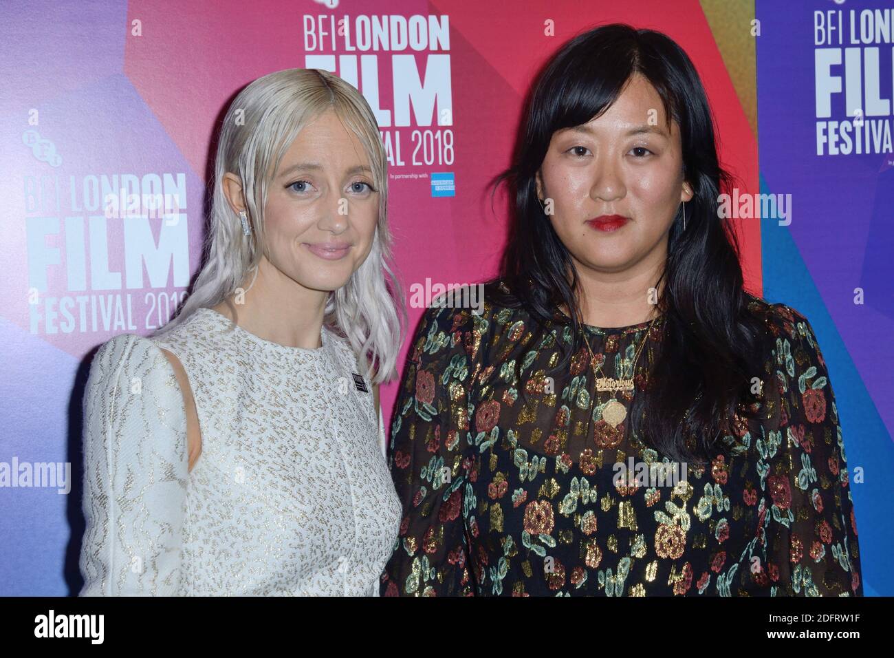 Andrea Riseborough and Christina Choe attending the Premiere of Nancy ...
