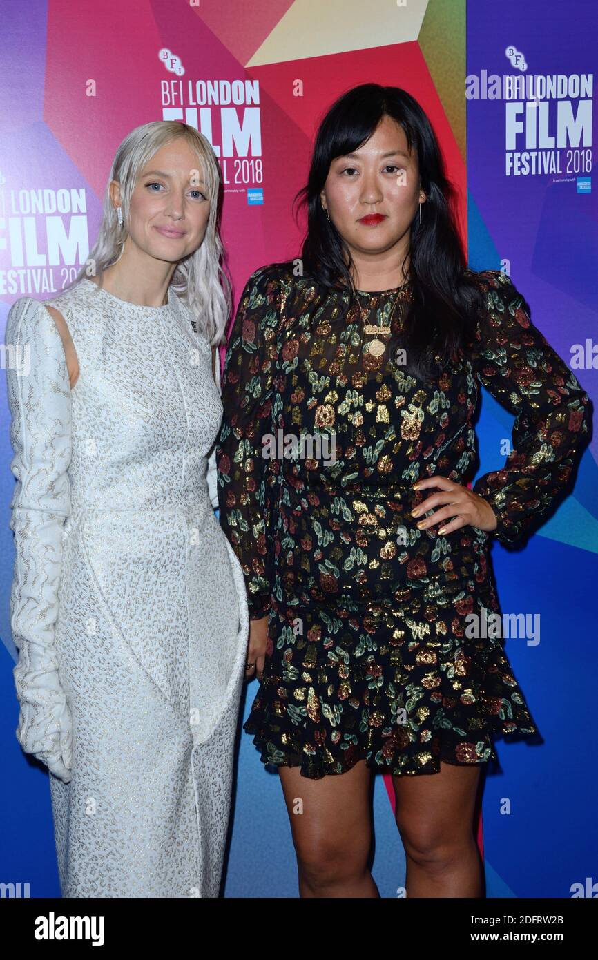 Andrea Riseborough and Christina Choe attending the Premiere of Nancy ...