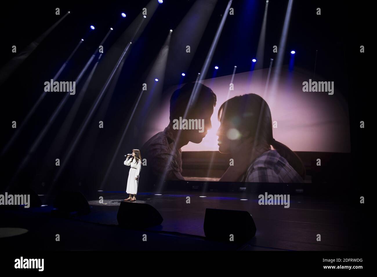 South Korean pop singer Kim Nayoung performs during a Korean cultural ...