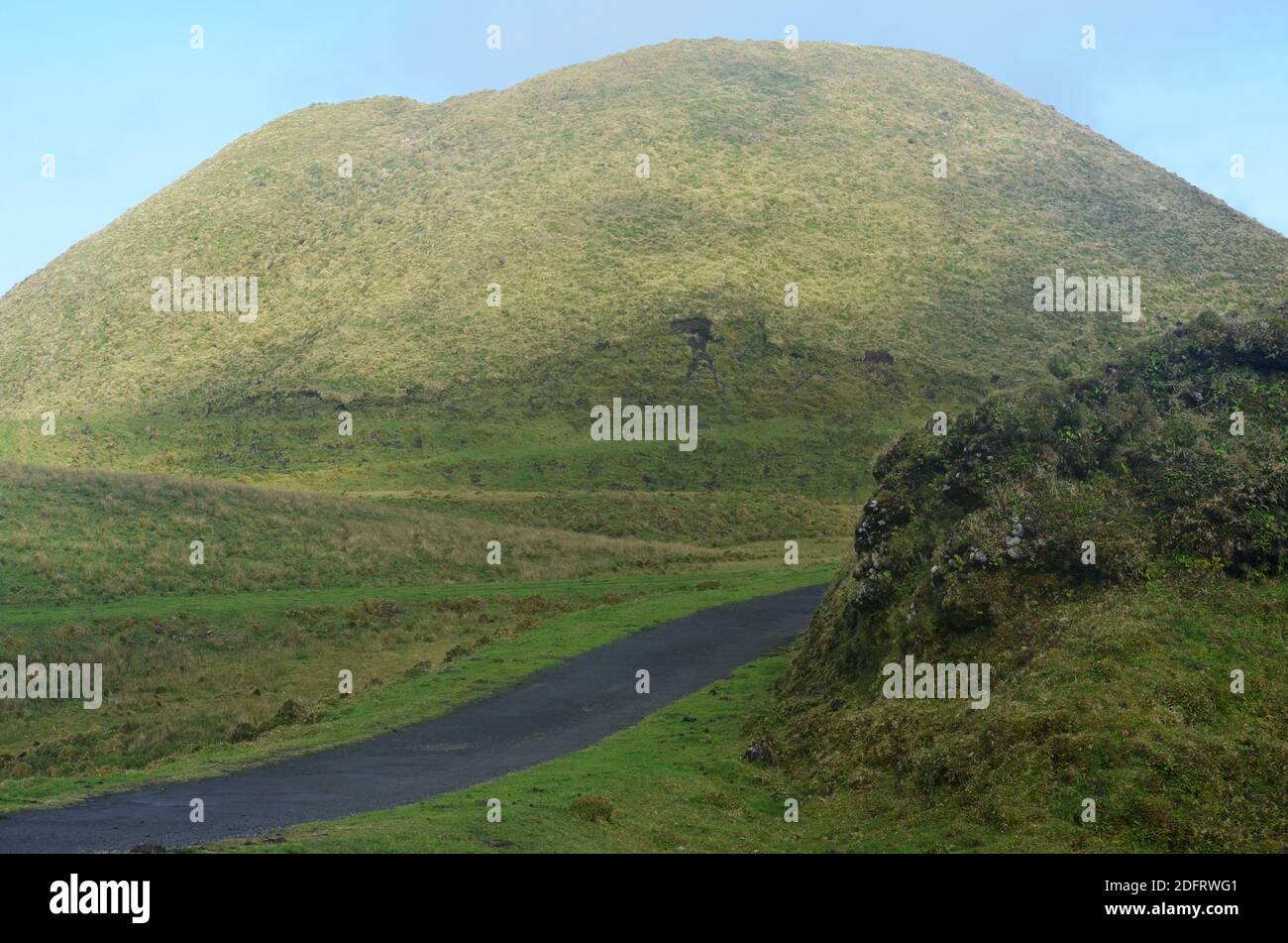 The high volcanic plateau of Pico island, Azores archipelago, Portugal ...