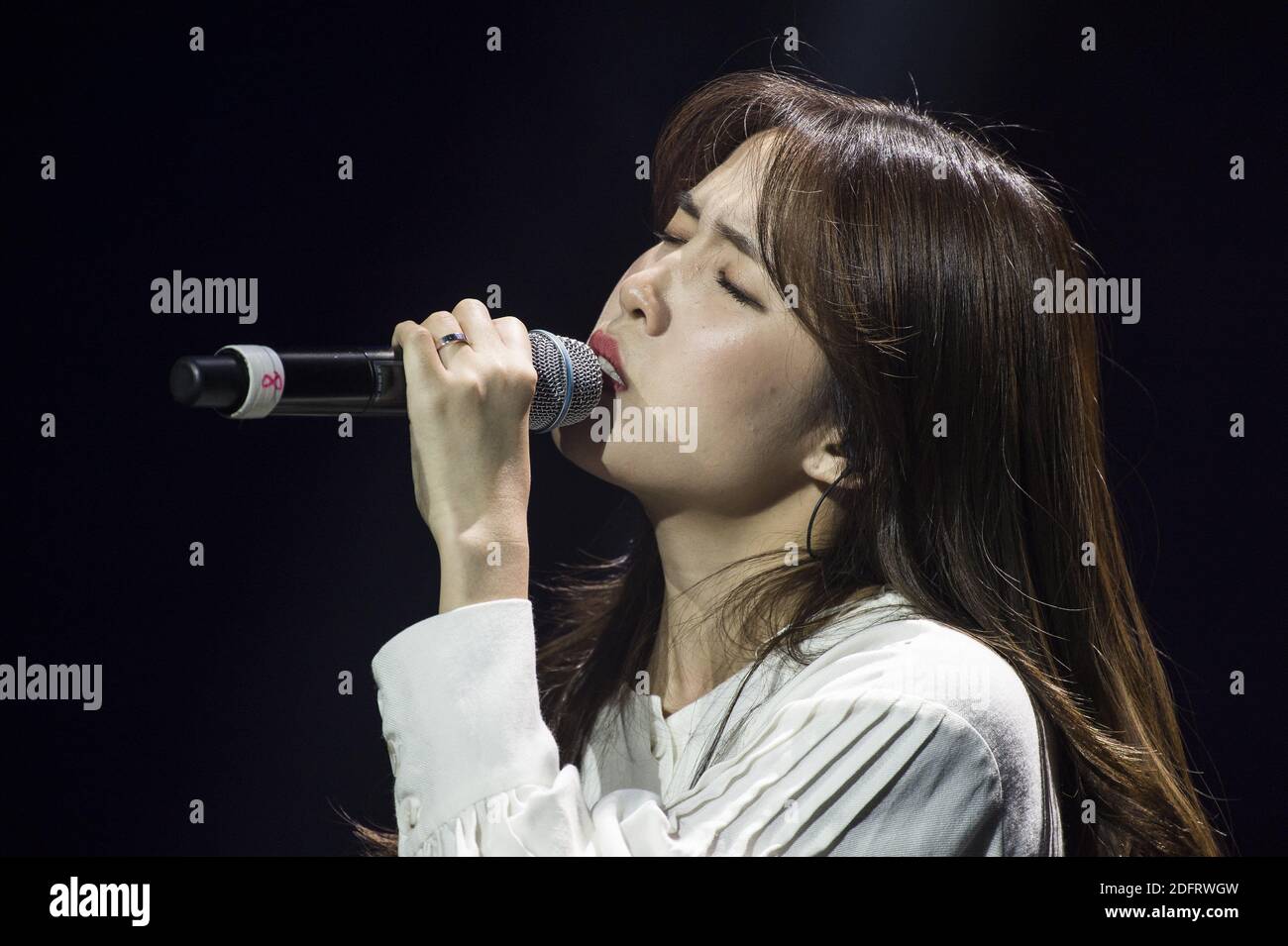 South Korean pop singer Kim Nayoung performs during a Korean cultural ...