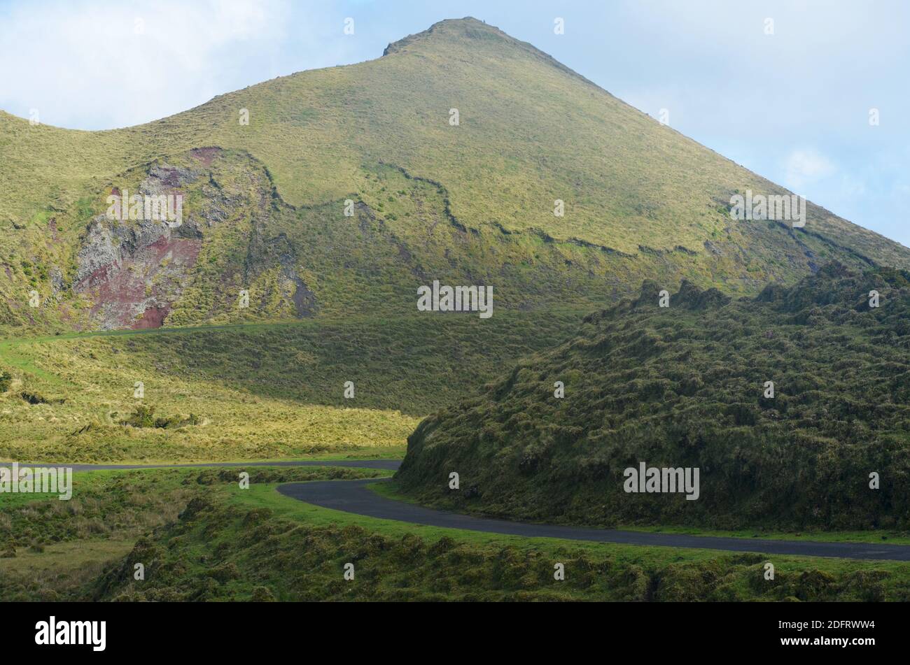 The high volcanic plateau of Pico island, Azores archipelago, Portugal ...