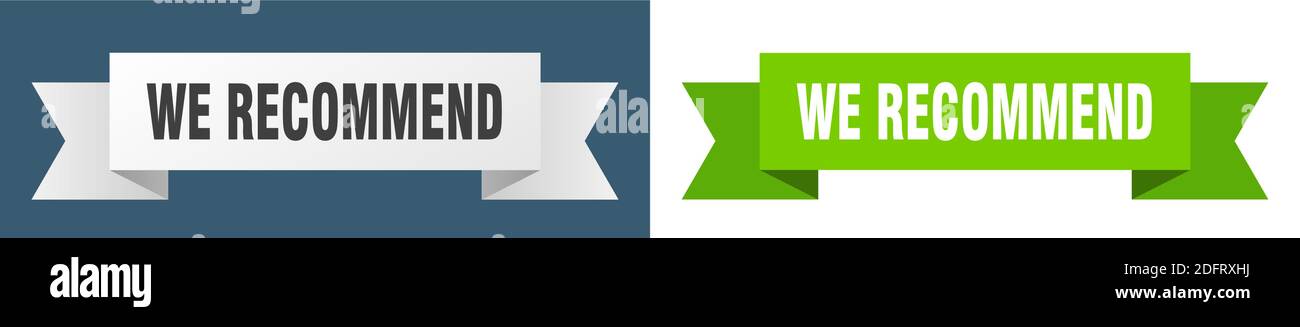 we recommend ribbon. we recommend isolated paper banner. sign Stock ...