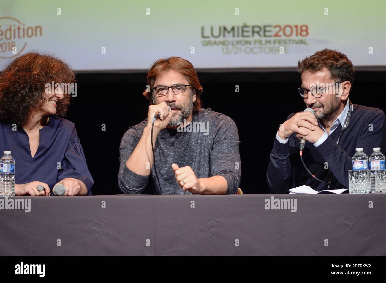Javier Bardem attending a MasterClass at Comedie Odeon during 10th ...