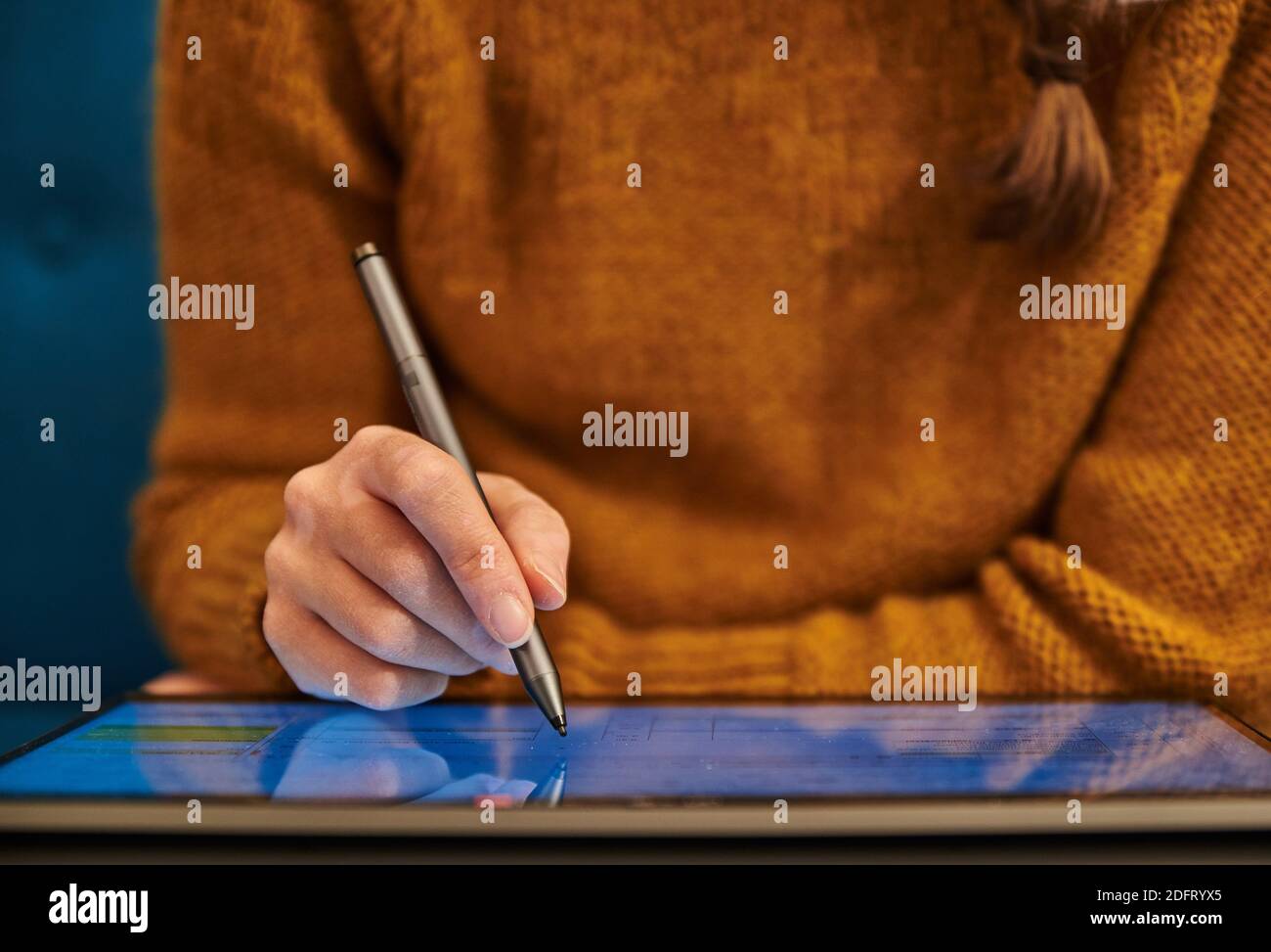 Touch writing hi-res stock photography and images - Alamy