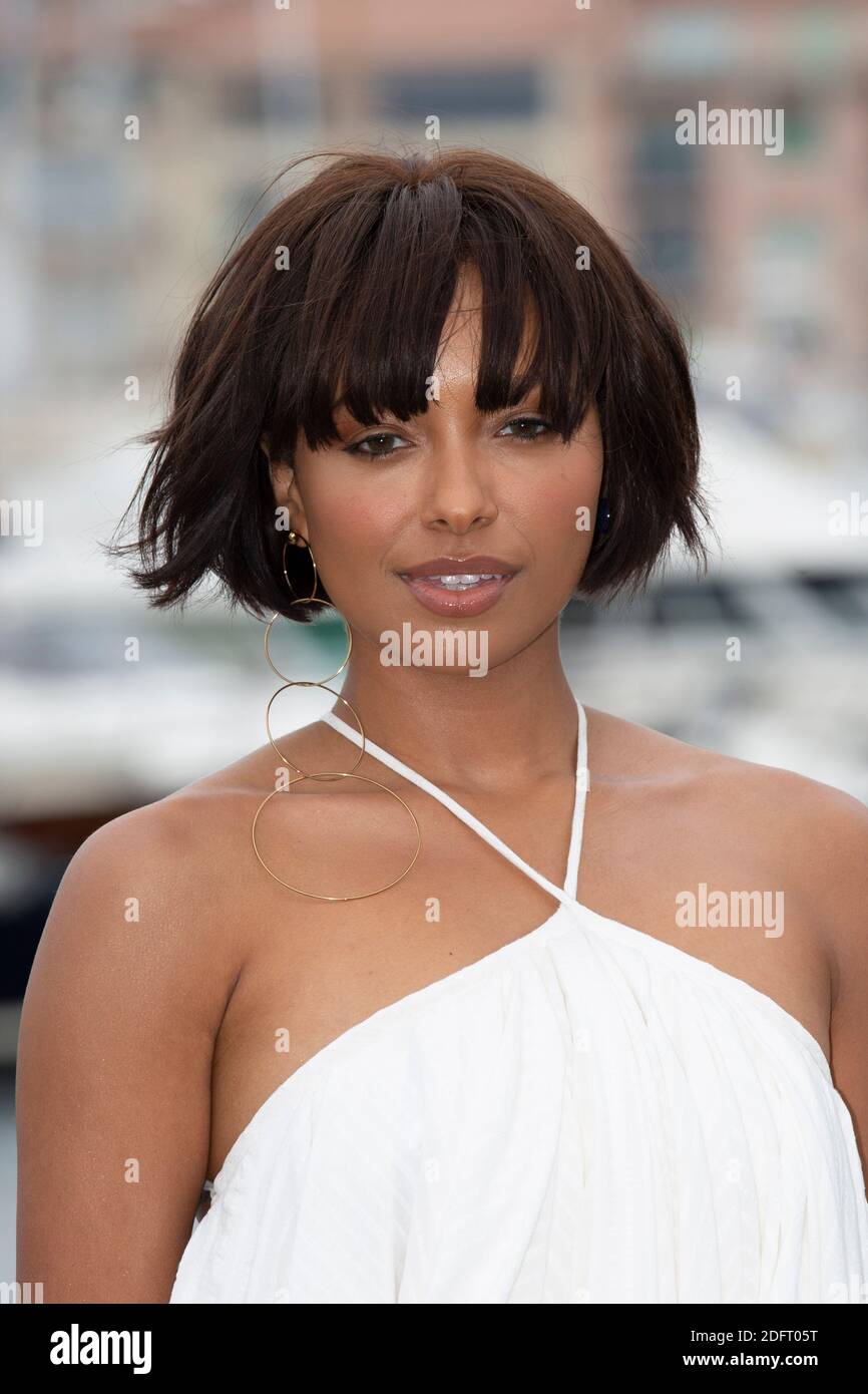 Kat Graham poses at the photocall of 'LA fine' during the MIPCOM in ...