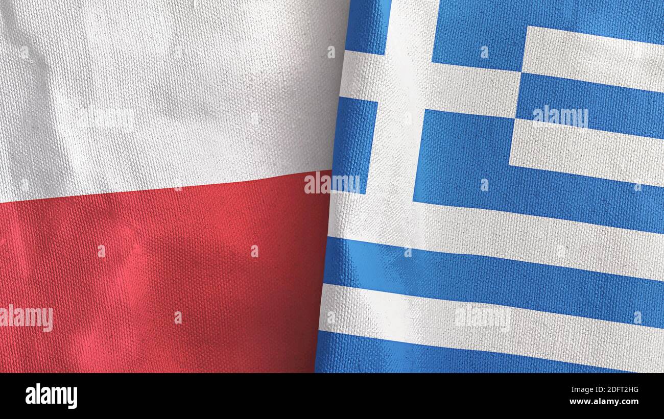 Poland greece flag hi-res stock photography and images - Alamy