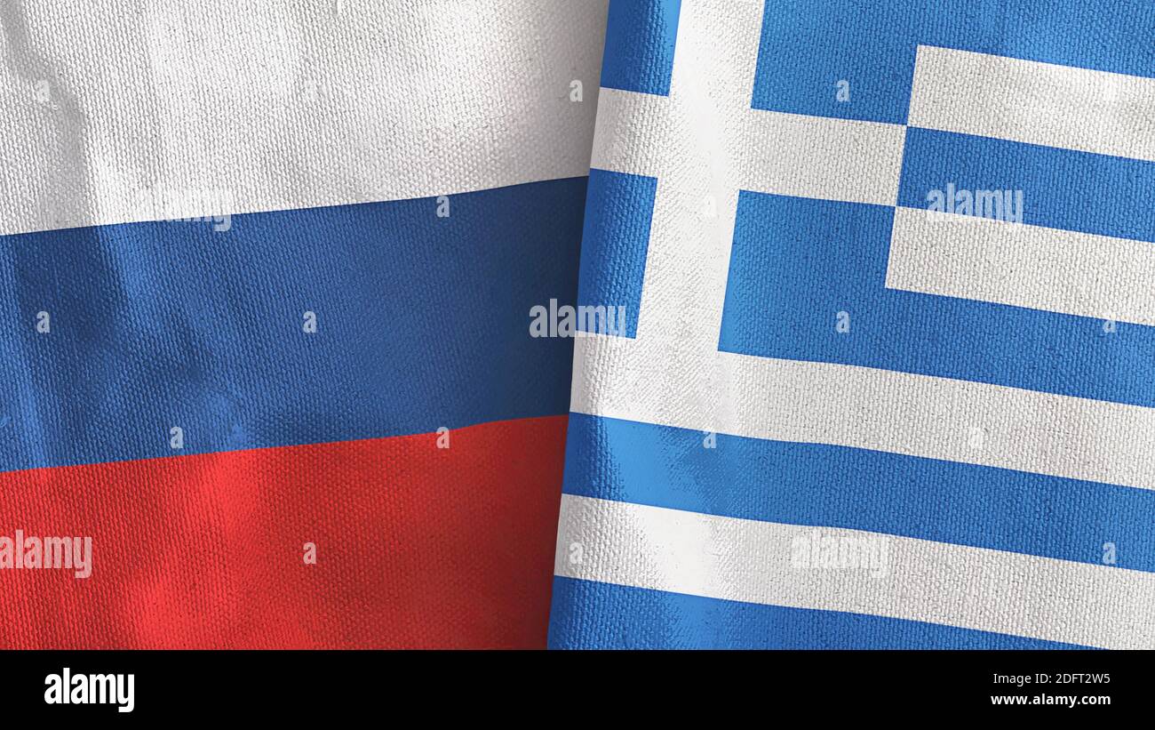 Russia and greece flags hi-res stock photography and images - Alamy