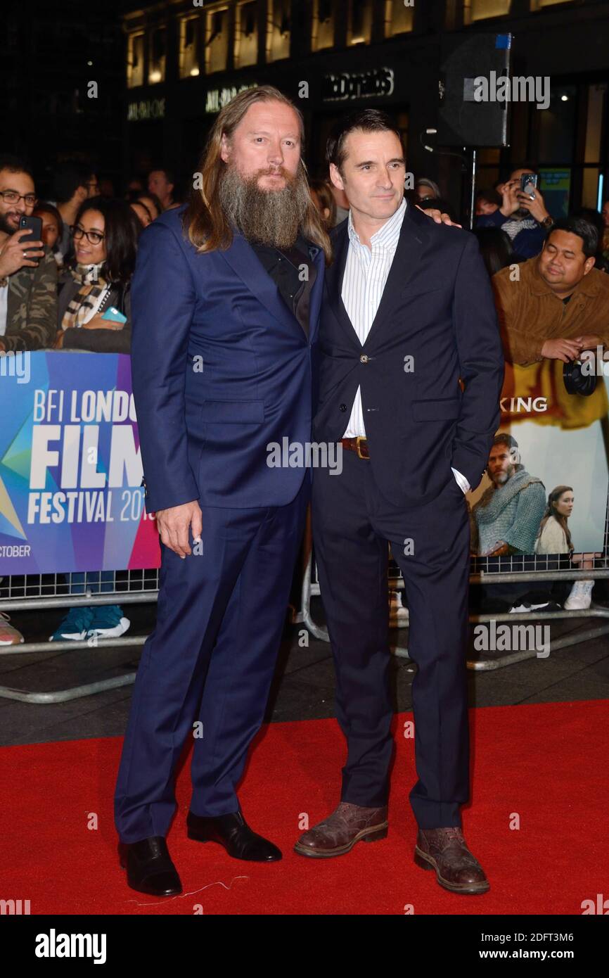David Mackenzie and Alastair Mackenzie attending the Premiere of Outlaw ...