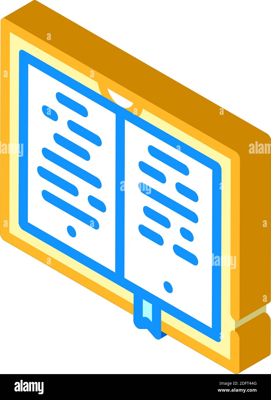 poetry book isometric icon vector illustration color Stock Vector Image ...