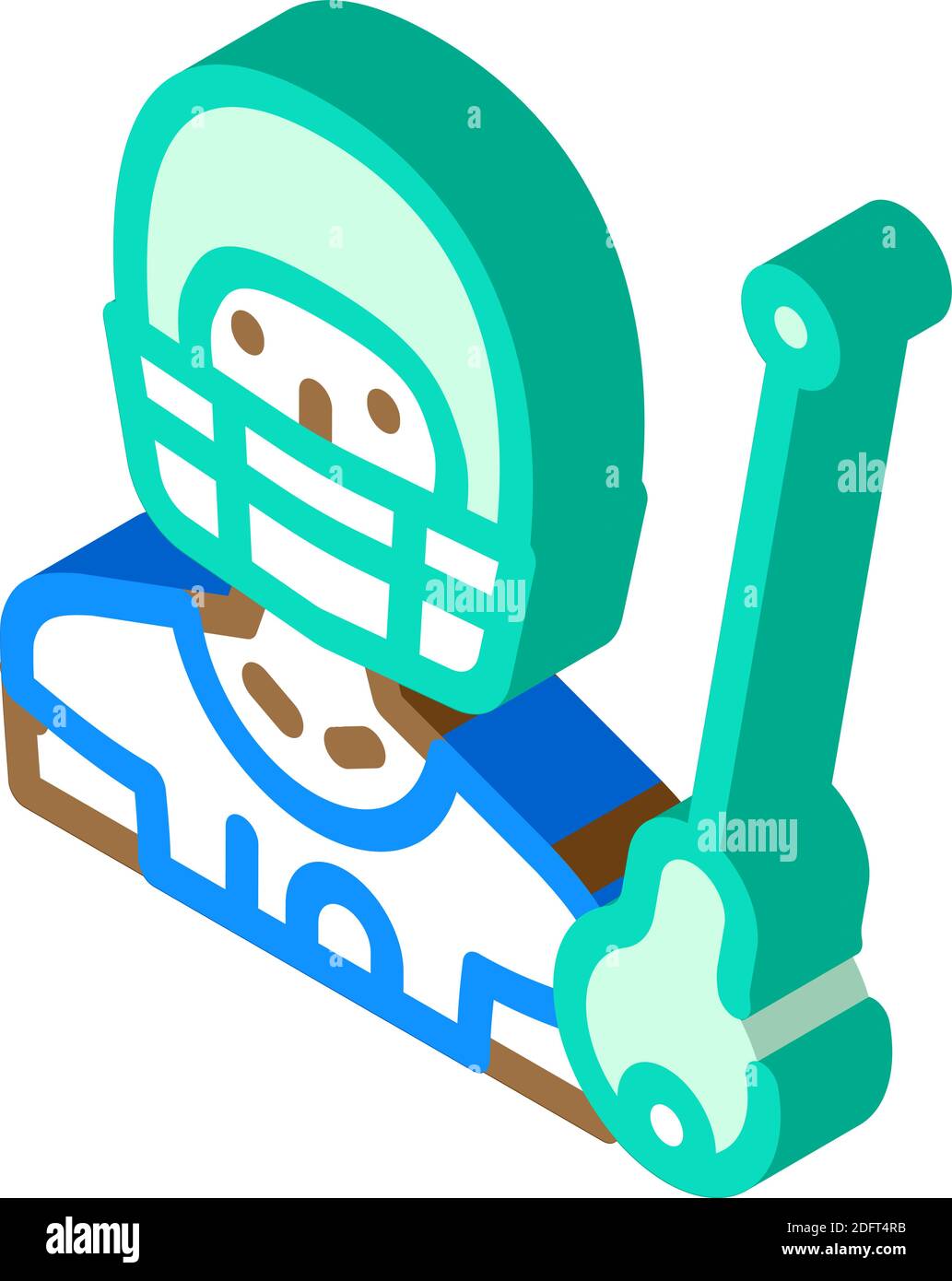 lacrosse sport isometric icon vector illustration color Stock Vector ...
