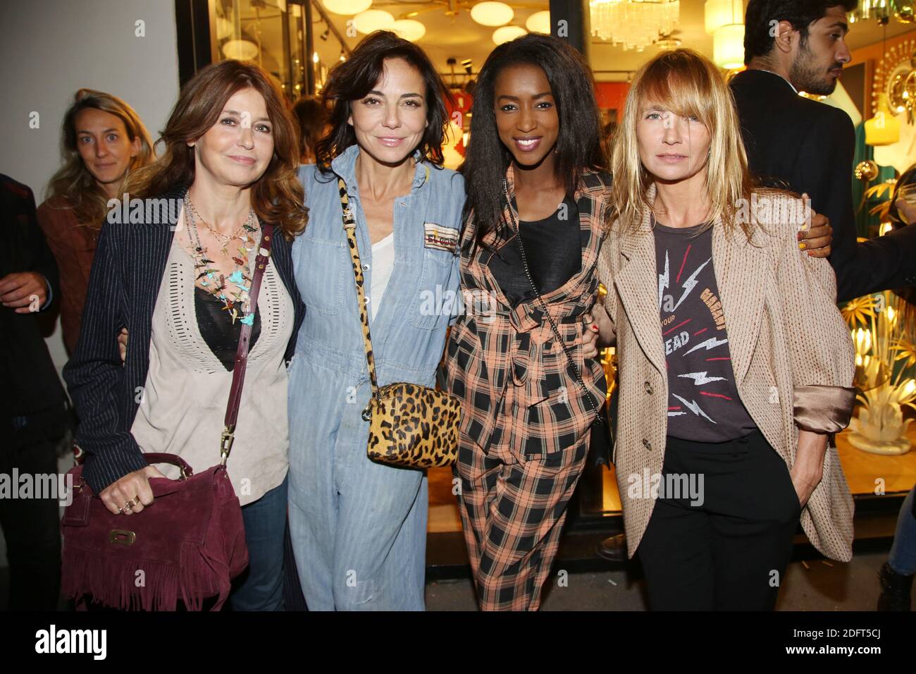 Muriel Cousin, Sandra Sisley, Hapsatou Sy et Axelle Laffont lors de l ...