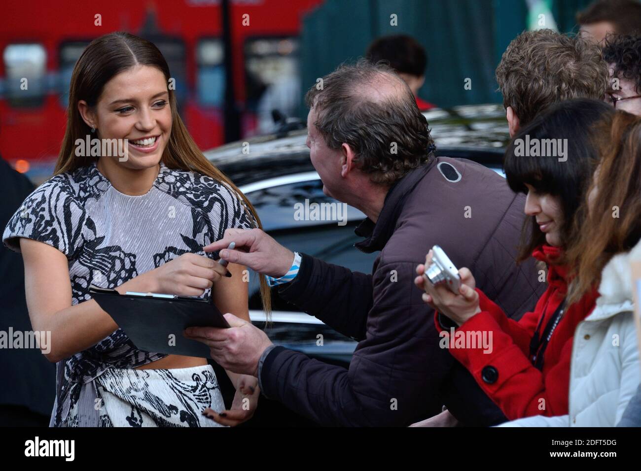 Adele Exarchopoulos attending the Premiere of The White Crow as part of ...