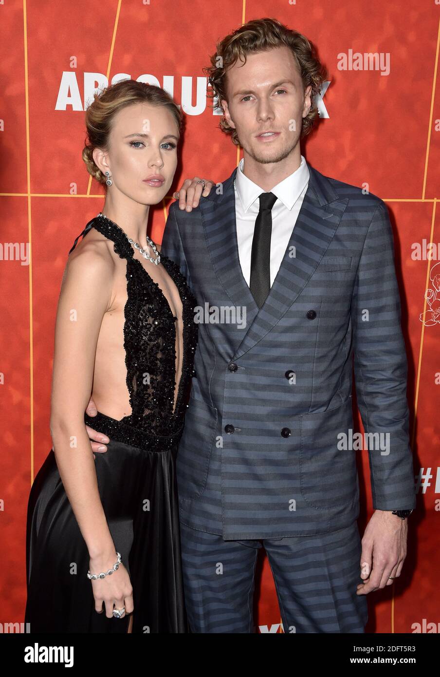 Tessa Hilton and Barron Hilton attend the amfAR Gala Los Angeles 2018 ...