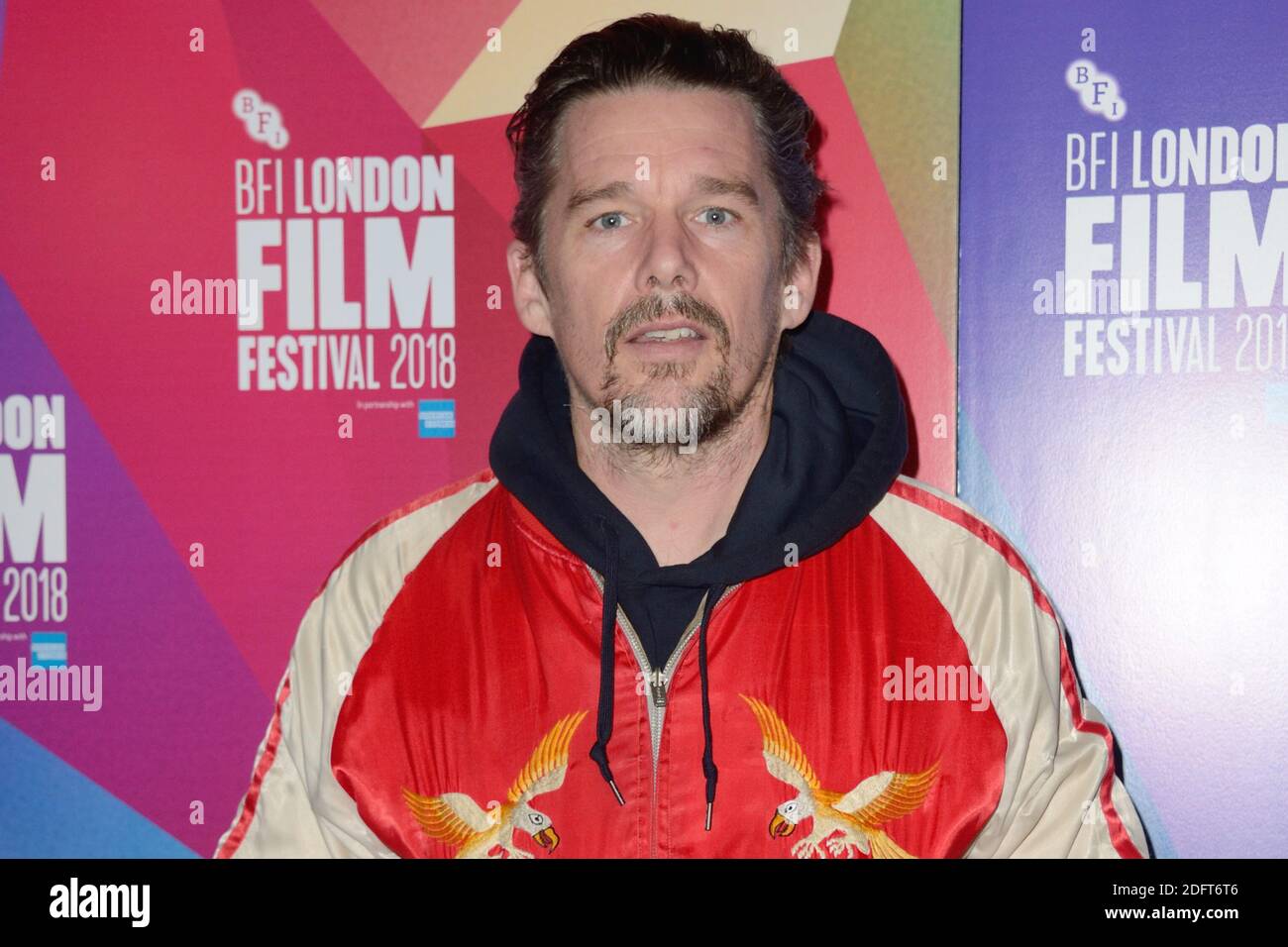 Ethan Hawke attending the Premiere of Blaze as part of the 62nd BFI ...