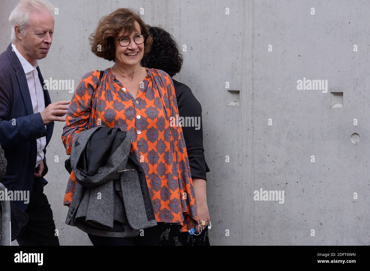 Anne Le Ny attending the re-enactment of the first movie ever made ...