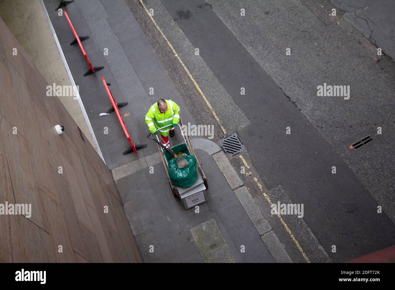 Push street cleaner hi-res stock photography and images - Alamy