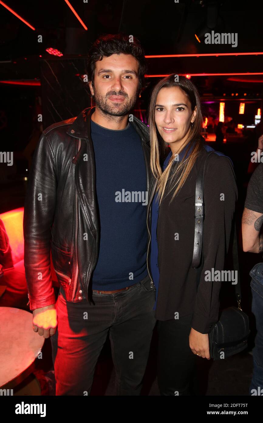 Charlotte Gabris et son compagnon Antoine Benneteau lors de la fete de ...