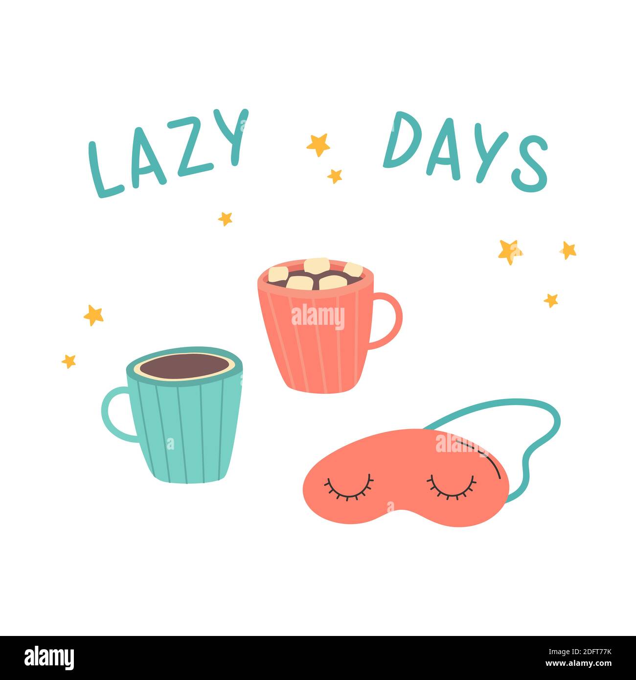 Cartoon sleep mask cute Stock Vector Images - Alamy