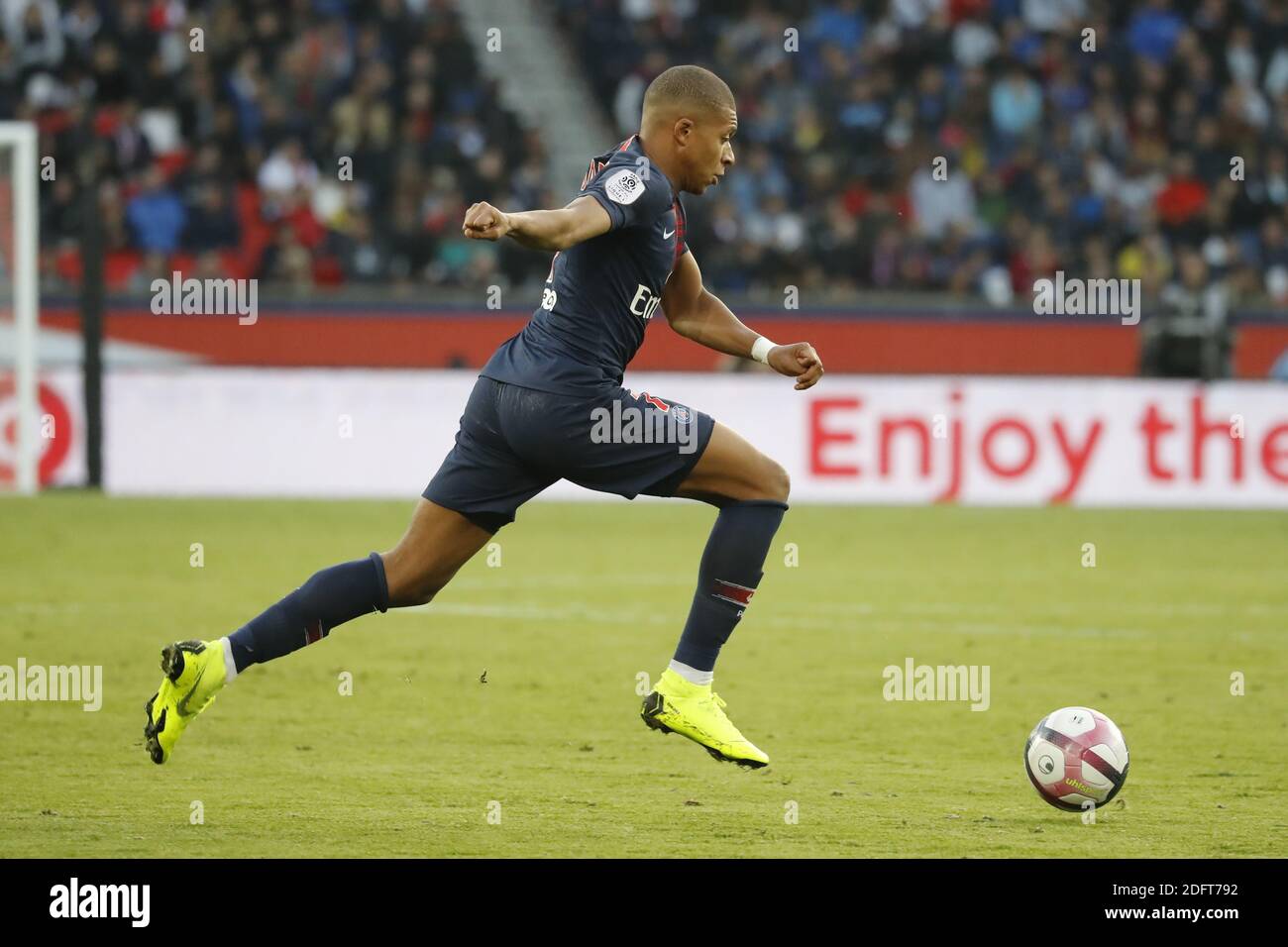PSG's Kylian Mbappe during the Ligue 1 Paris Saint-Germain (PSG) v ...
