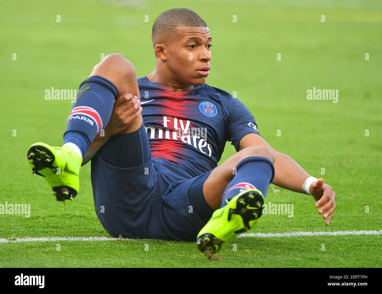 PSG's Kylian Mbappe during the Ligue 1 Paris Saint-Germain (PSG) v ...