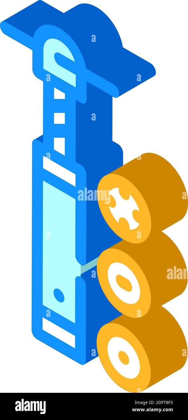 screw extruder isometric icon vector illustration color Stock Vector ...