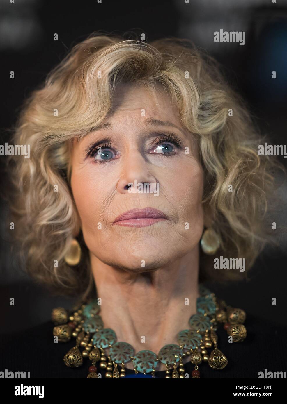 US actress Jane Fonda poses during a photo session before a ...