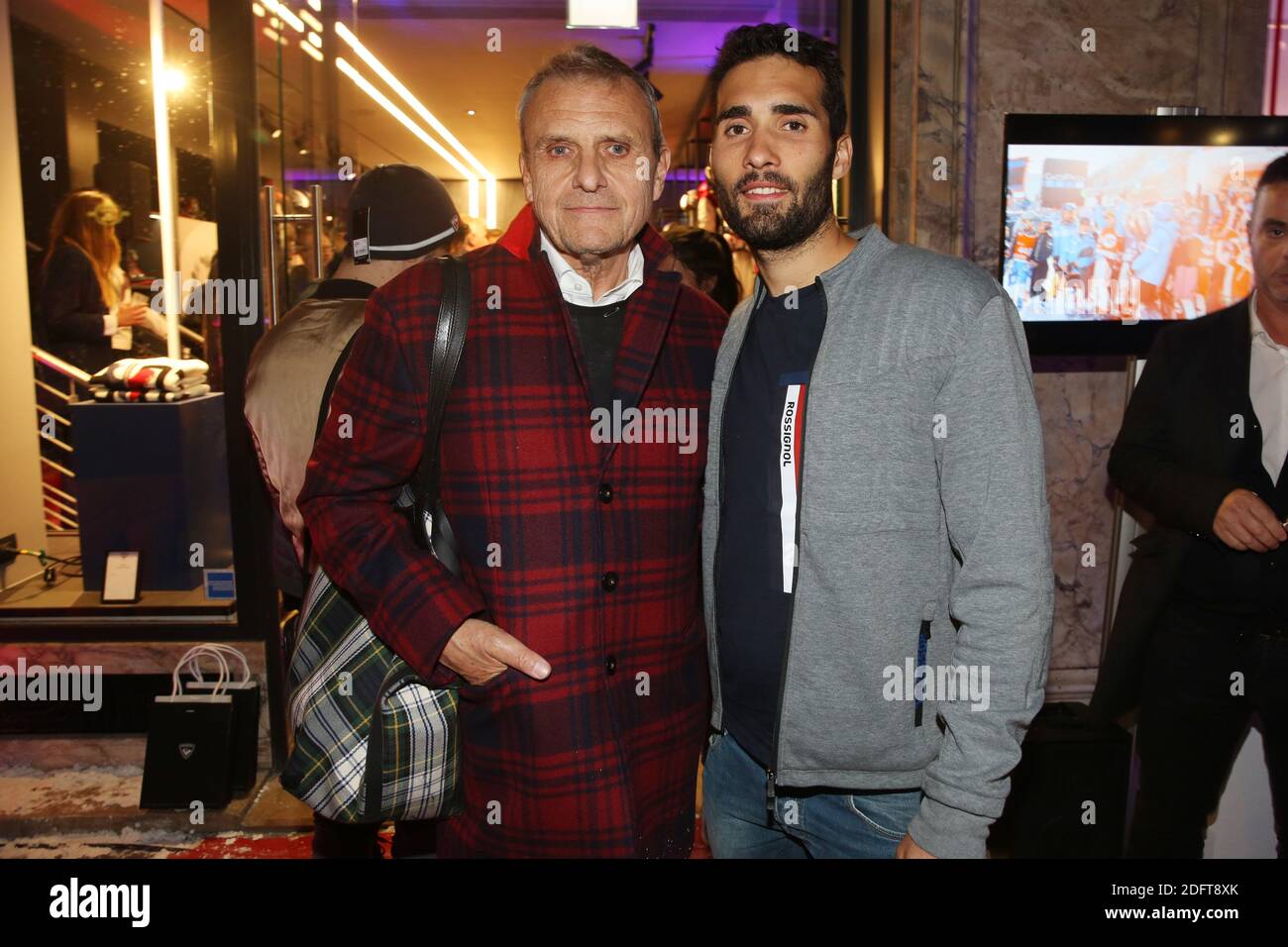 Jean Charles de Castelbajac et Martin Fourcade lors de l'inauguration ...