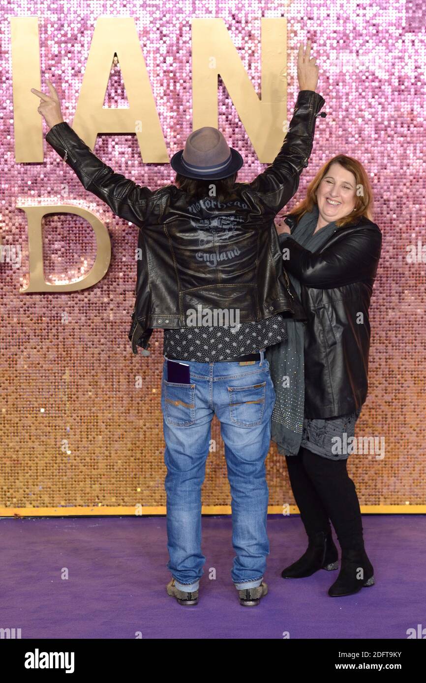 Phil Campbell and his wife attending the Bohemian Rhapsody world ...