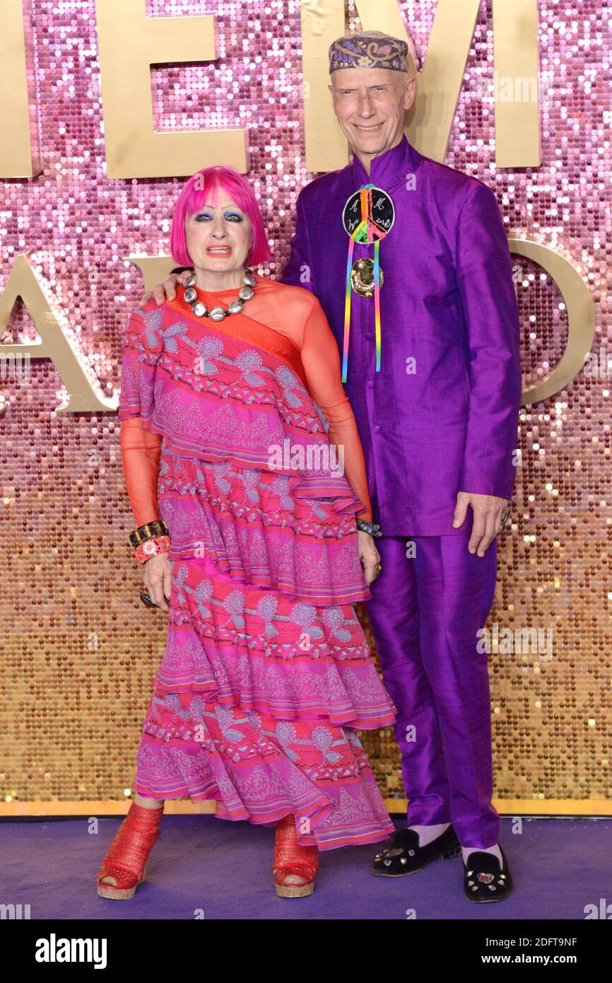 Zandra Rhodes attending the Bohemian Rhapsody world Premiere at the ...