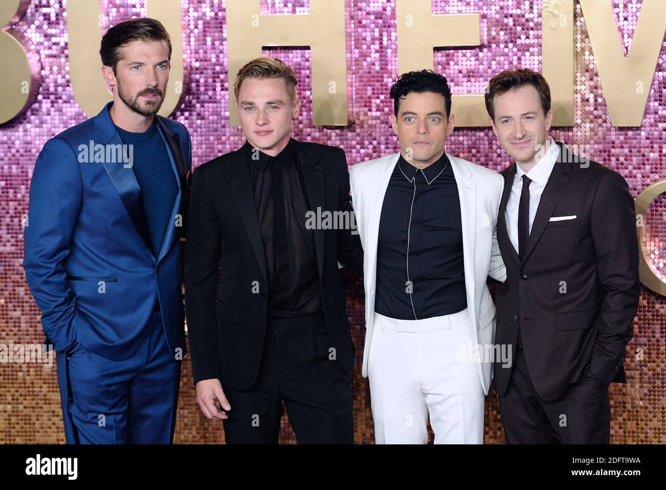 Gwilym Lee, Ben Hardy, Rami Malek and Joe Mazzello attending the ...
