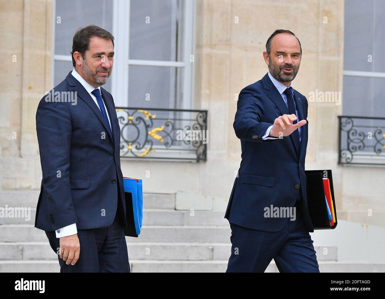 French Prime Minister Edouard Philippe and French Interior Minister ...