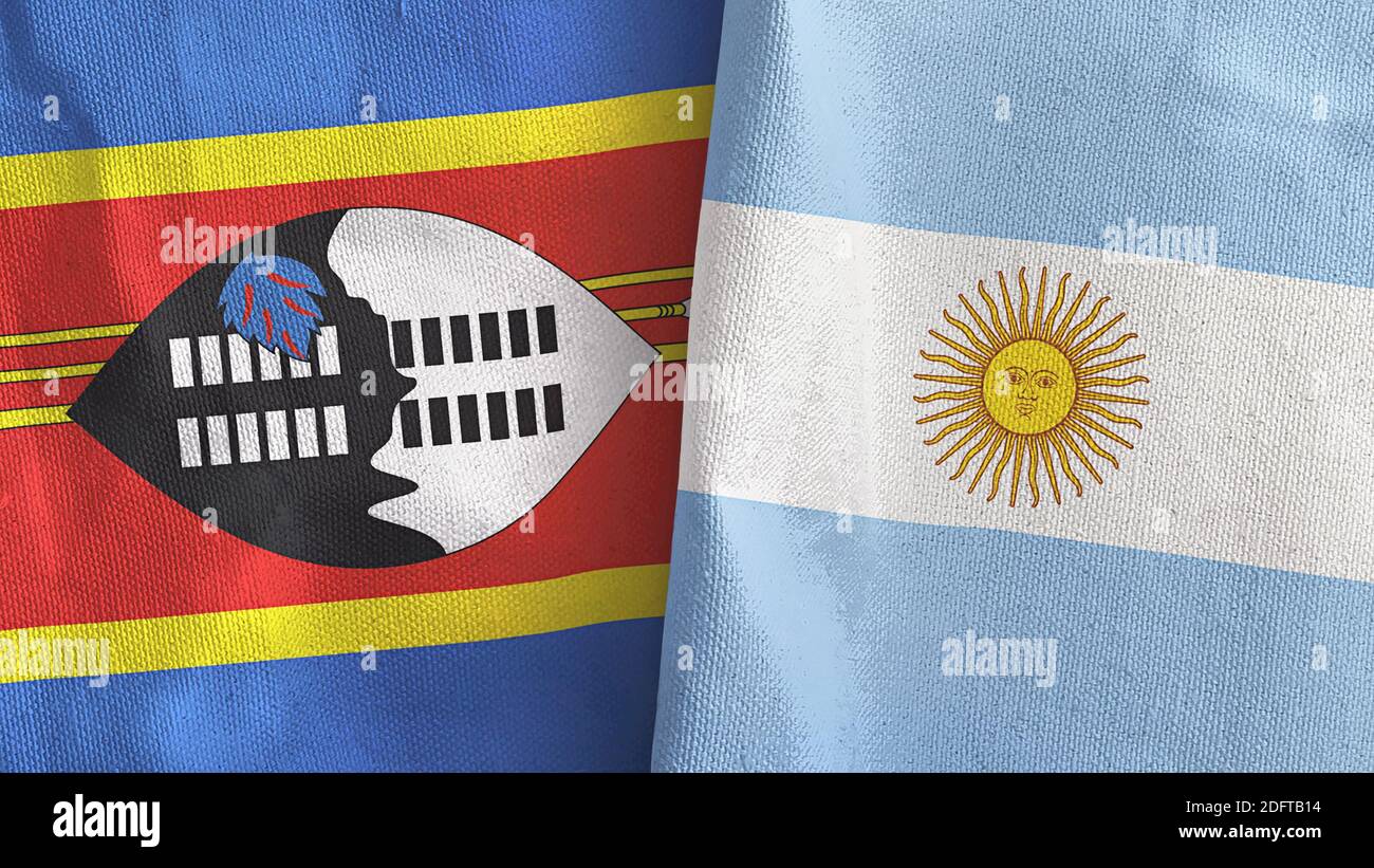 Argentina eswatini flags 3d hi-res stock photography and images - Alamy