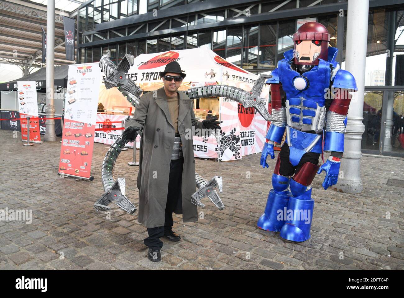 Cosplay models posing during the Comic Con Paris 2018 held at La Grande ...