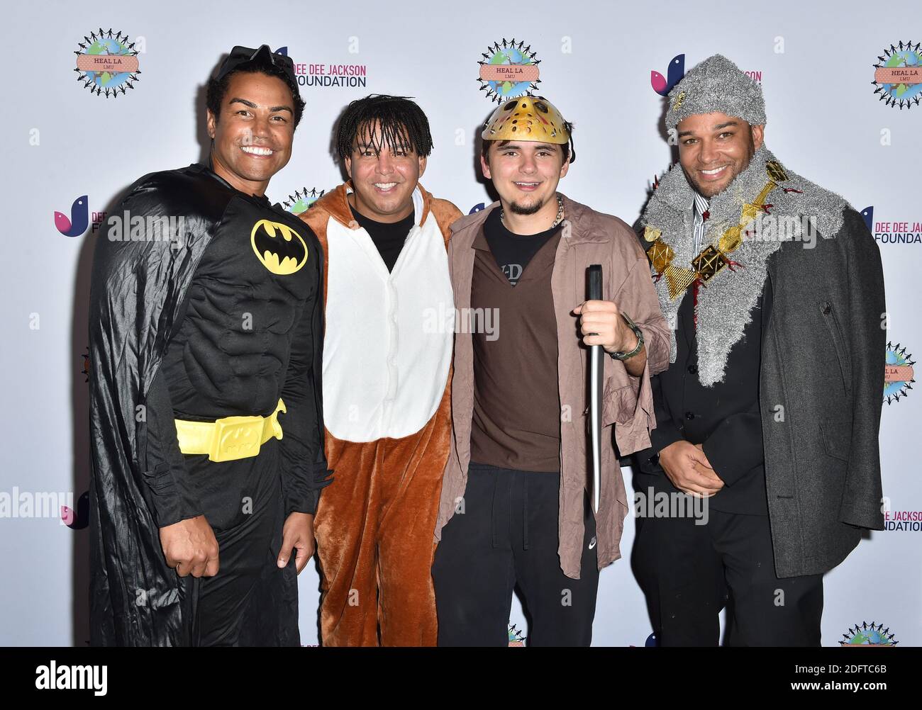 TJ Jackson, Taj Jackson, Prince Jackson and Taryll Jackson attend the ...
