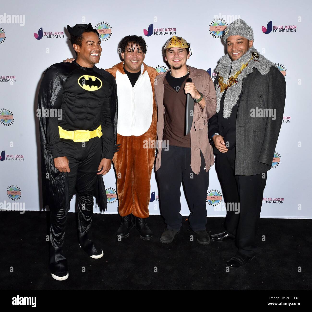 TJ Jackson, Taj Jackson, Prince Jackson and Taryll Jackson attend the ...