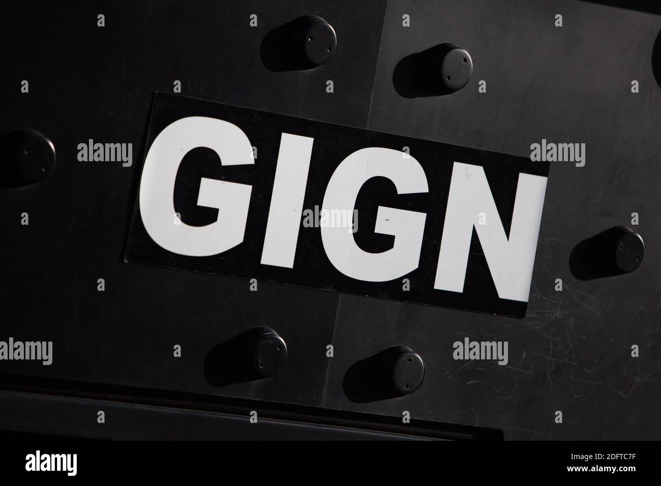 The headquarters of French National Gendarmerie Intervention Group ...