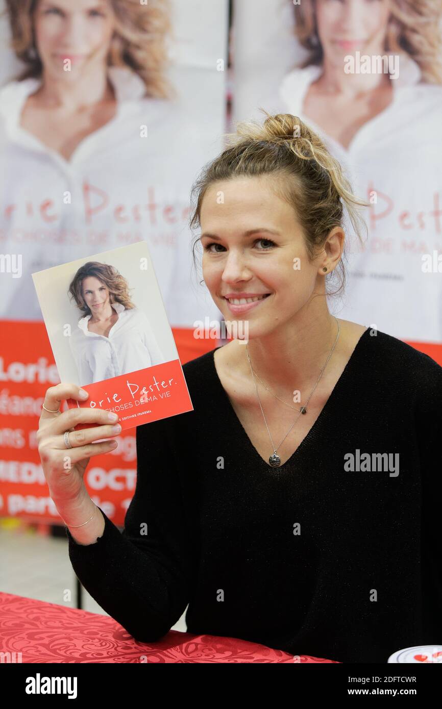 Exclusive - French singer and actress, Lorie Pester dedicates her book ...