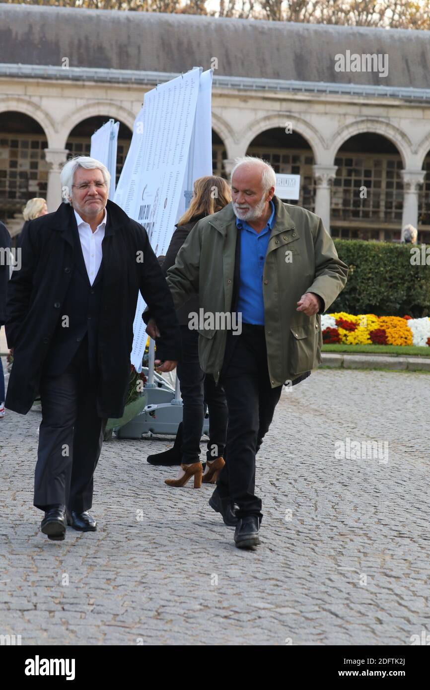 Jerome Bonaldi during the funeral of French Journalist Philippe Gildas ...